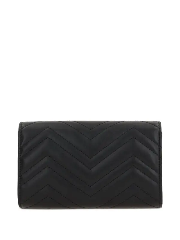 Gucci Gg Marmont Leather Wallet On Chain
