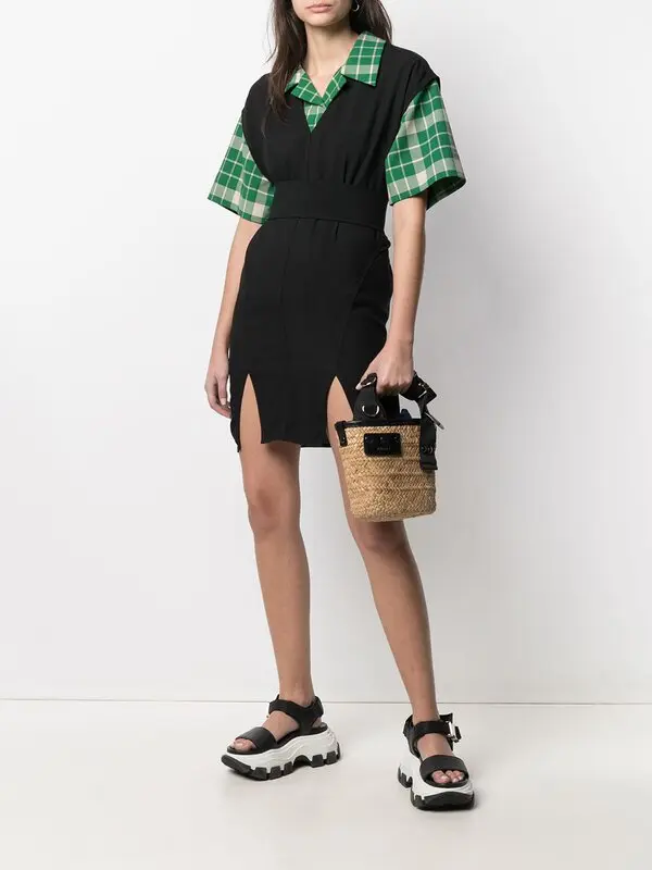 Sacai Rafia Bucket Bag