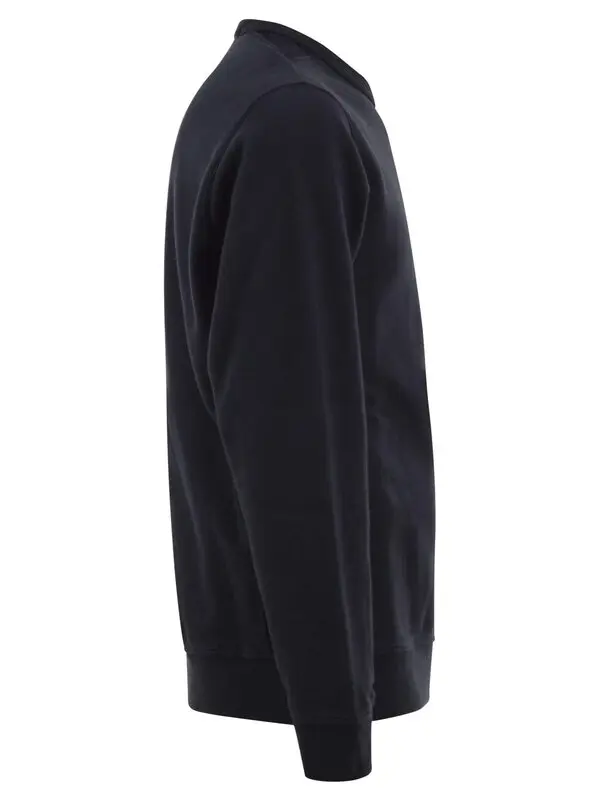 Stone Island Cotton Crew Neck Sweatshirt - Blue