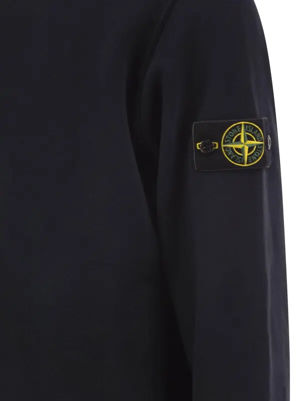 Stone Island Cotton Crew Neck Sweatshirt - Blue