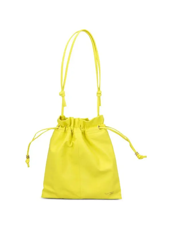 Celine Crystal Pouch Small Leather Bucket Bag - Multicolor