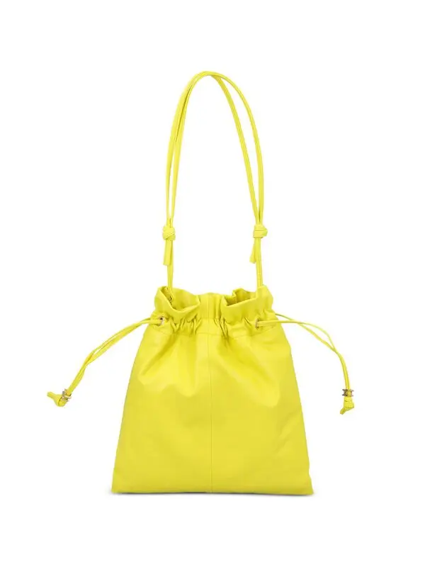 Celine Crystal Pouch Small Leather Bucket Bag