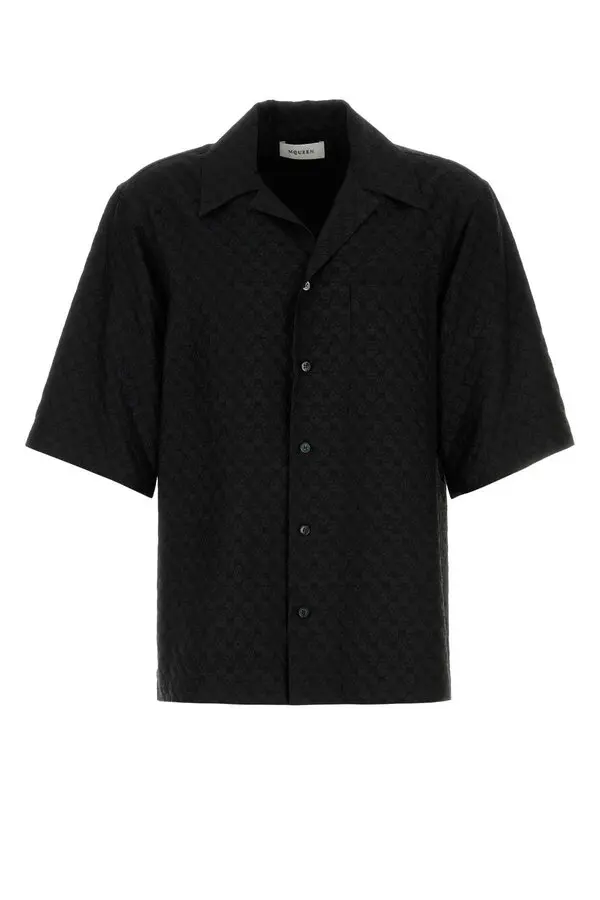 Alexander McQueen Viscose Blend Shirt - Black