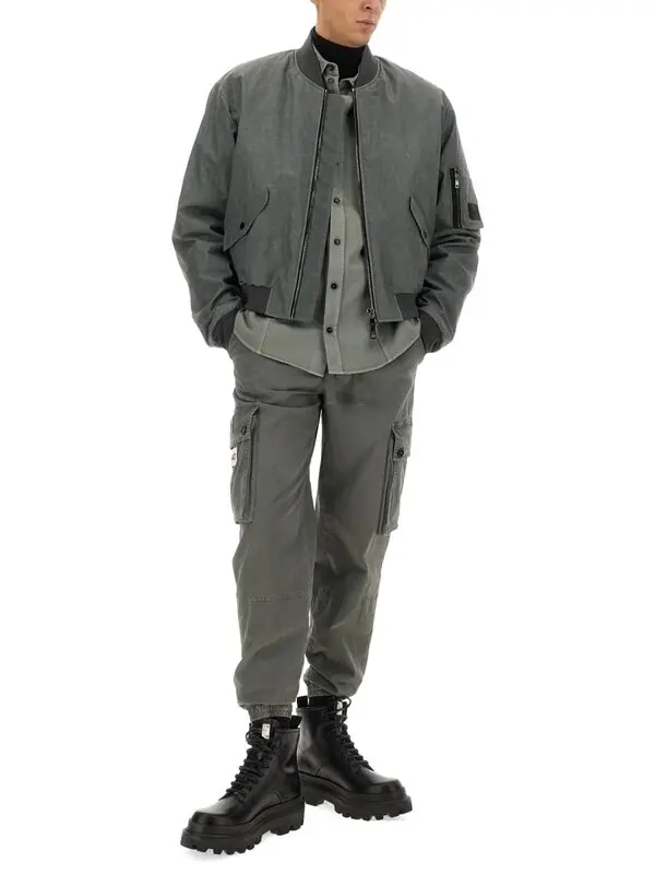 Dolce & Gabbana Oversized Bomber Jacket - Gray