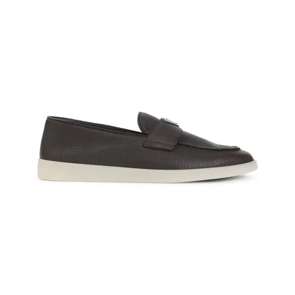 Prada Leather Loafer - Brown