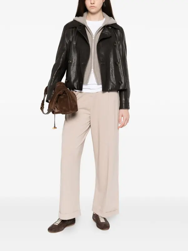 Brunello Cucinelli Cotton Trousers - Multicolor