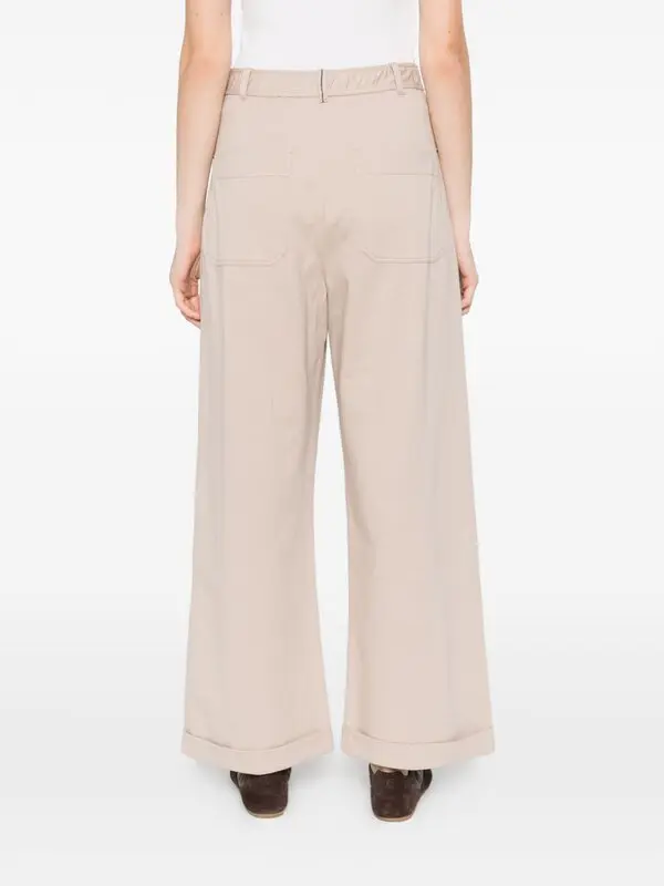 Brunello Cucinelli Cotton Trousers - Multicolor