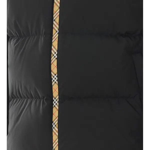 Burberry Snowdon Down Jacket With Checkerboard Ribbon