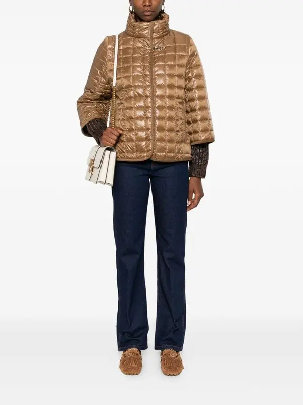 FAY Nylon Quilted Cape - Multicolor