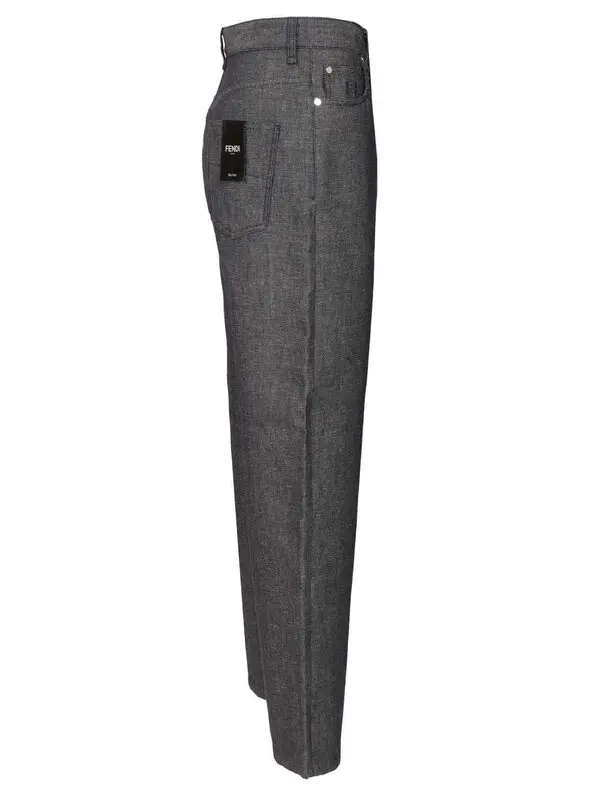 Fendi Straight-fit Denim Jeans - Blue