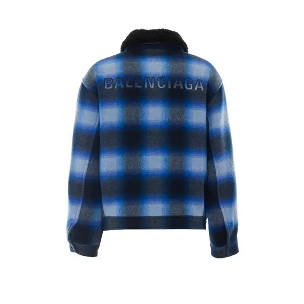 Balenciaga Flanel Bomber Jacket