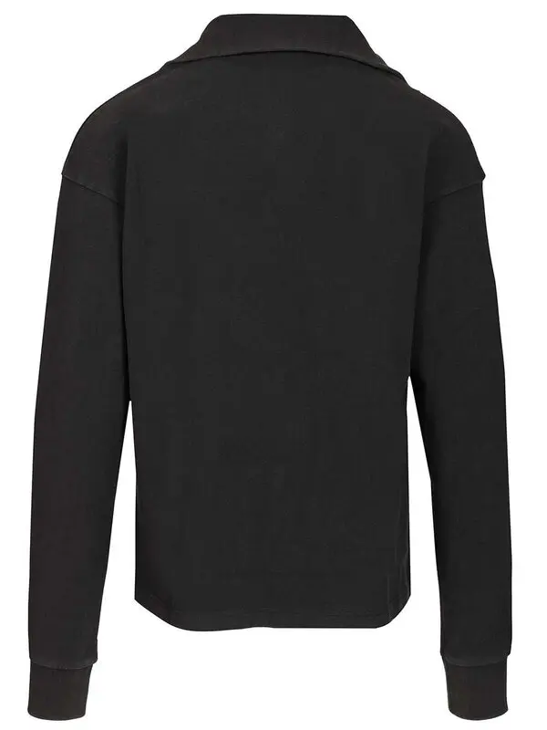Acne Studios Half-zip Sweatshirt With Logo