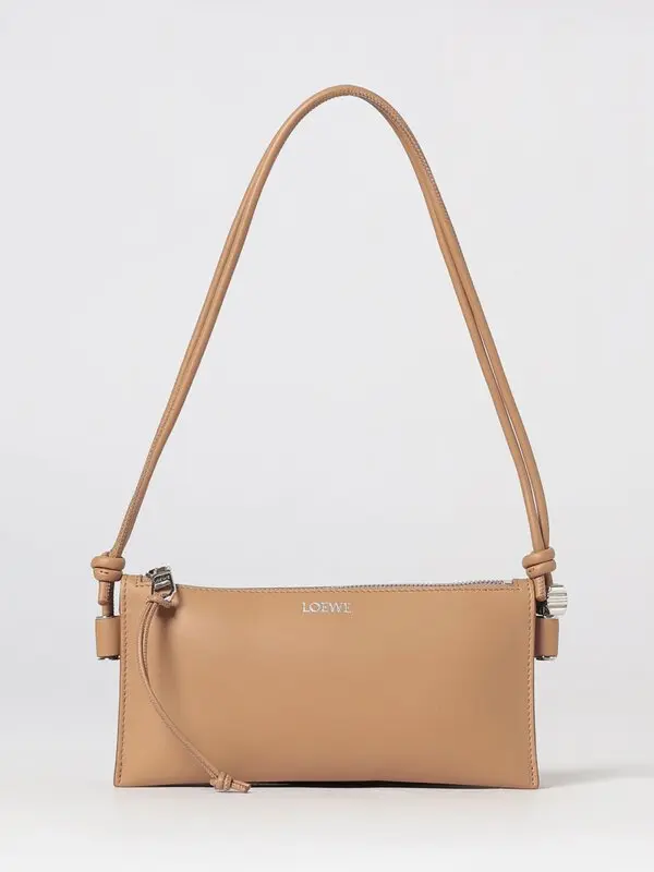 Loewe Joya Nappa Pouch - Brown