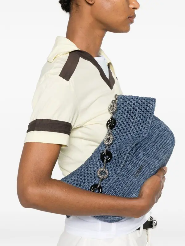 Loewe Ola Crochet Medium Shoulder Bag - Multicolor