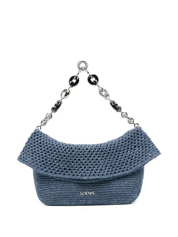 Loewe Ola Crochet Medium Shoulder Bag - Multicolor