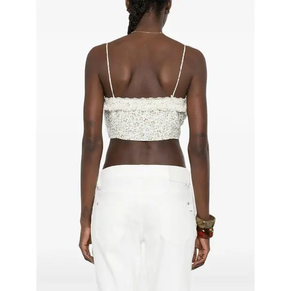 ERMANO SCERVINO Ermanno Scervino Floral Print Crop Top
