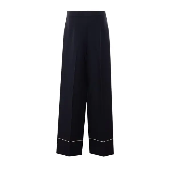 Fendi Wool And Silk High-waist Trousers