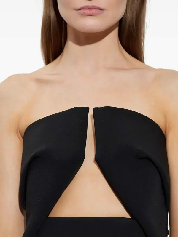 Rick Owens Strapless Cutout Maxi Dress