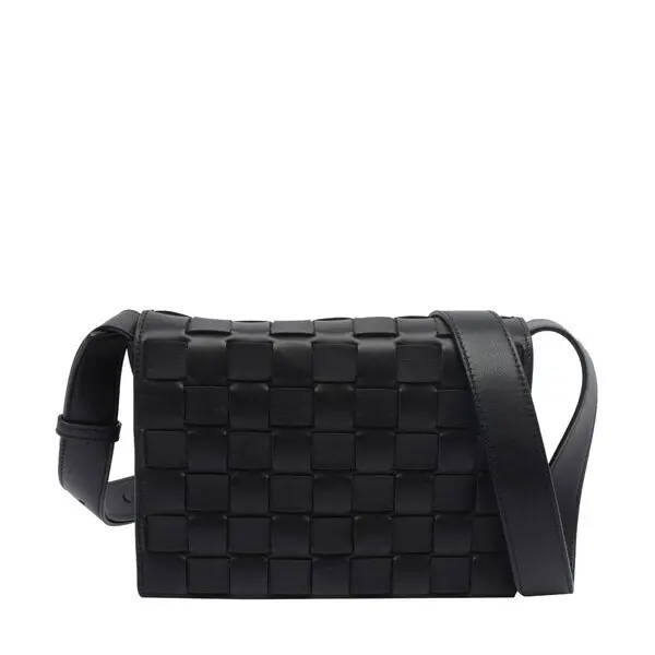 Bottega Veneta Orto Messenger Bag - Black