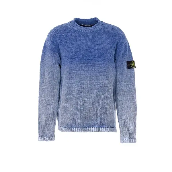 Stone Island Logo Sweater - Blue