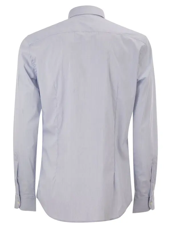 FAY Regular Fit Shirt In Striped Stretch Jersey