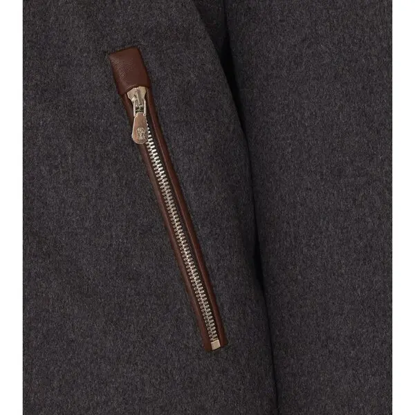 Brunello Cucinelli Hooded Bomber - Gray