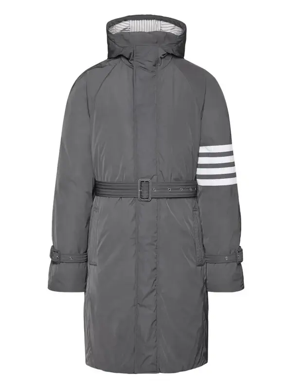Thom Browne Hooded Down Parka - Gray
