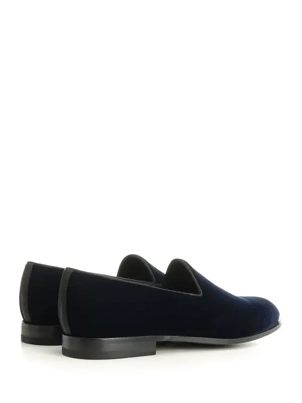 Tagliatore Velvet Moccasin - Blue