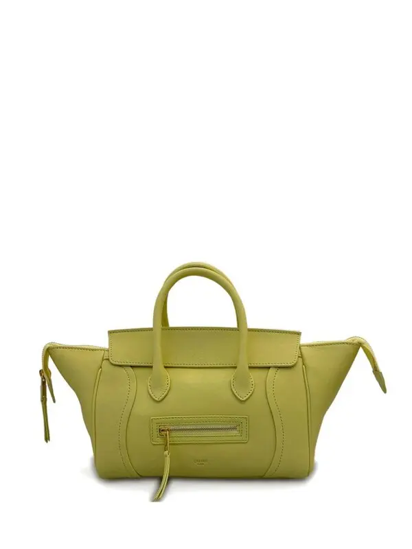 Celine Leather Luggage Handbag - Multicolor