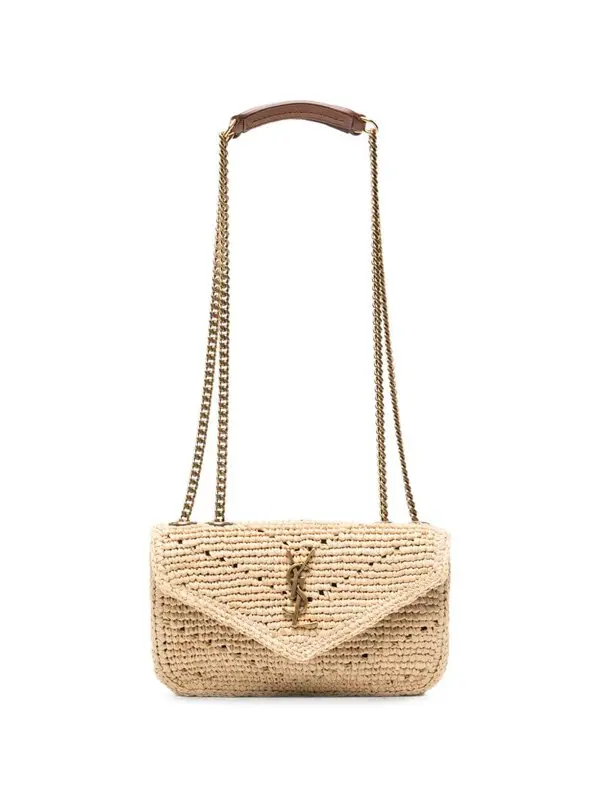 Saint Laurent Loulou Rafia Mini Bag - Multicolor