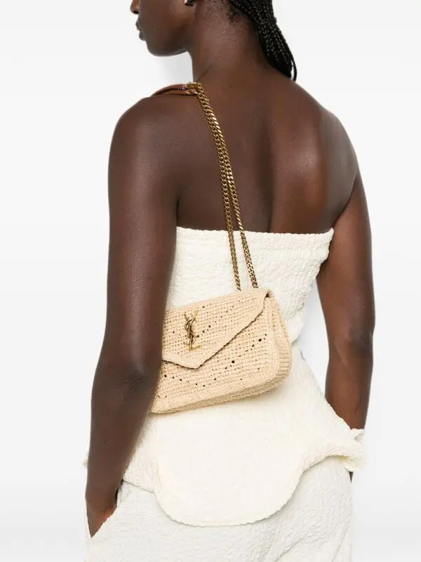 Saint Laurent Loulou Raffia Mini Bag - Multicolor