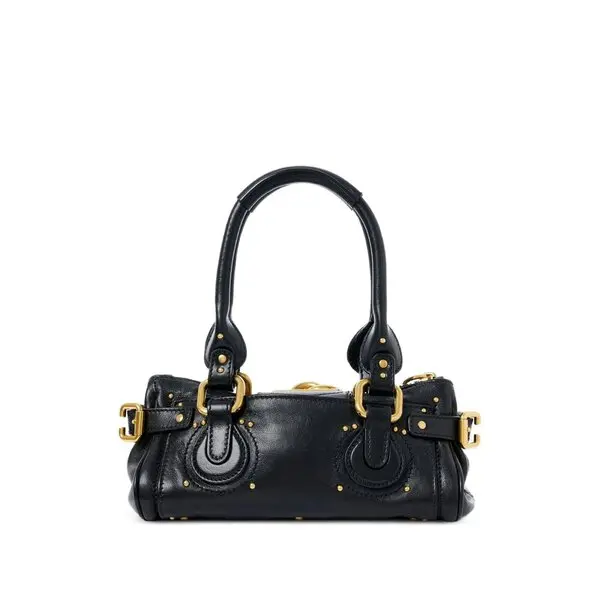 Chloé Leather Shoulder Bag - Black