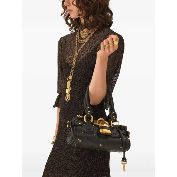 Chloé Leather Shoulder Bag - Black
