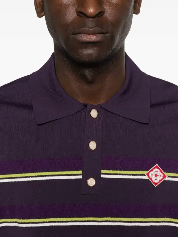 Casablanca Striped Polo - Multicolor