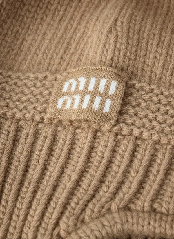 Miu Miu Cashmere Blend Beanie Hat