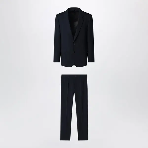 Dolce & Gabbana Stretch Wool Single-breasted Suit - Blue