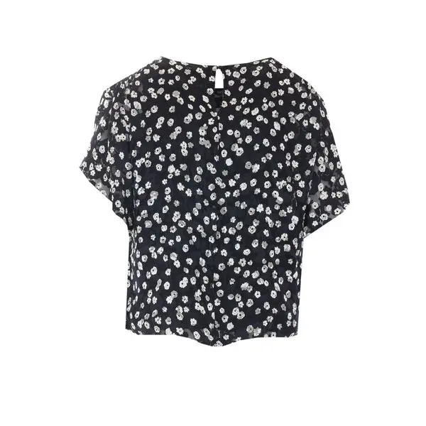 Isabel Marant Étoile Hervane Floral Print Top - Black