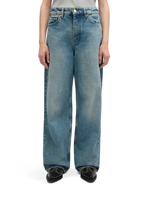 GANNI Izey Jeans In Rigid Denim