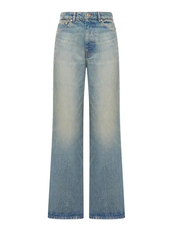 GANNI Izey Rigid Denim Jeans - Multicolor