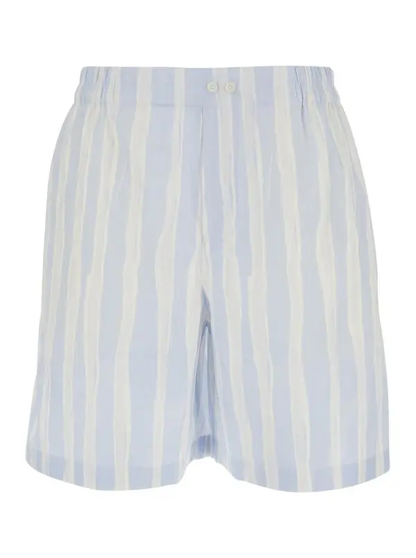 Jacquemus Striped Cotton Shorts - Multicolor