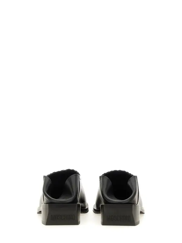 Moschino Shootie Cuban Heel - Black