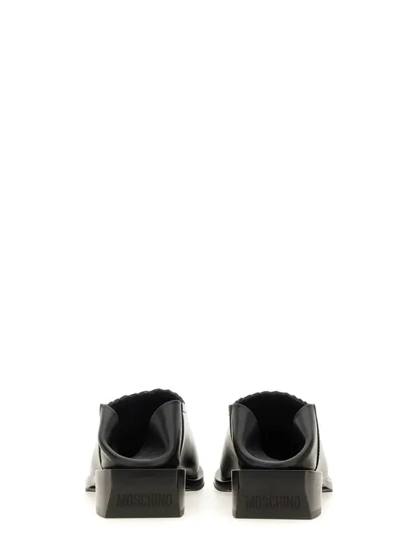 Moschino Cuban Heel Shootie - Black