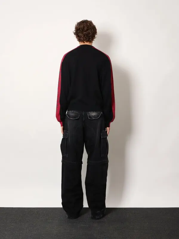 Balenciaga Cotton Logo Sweater - Black