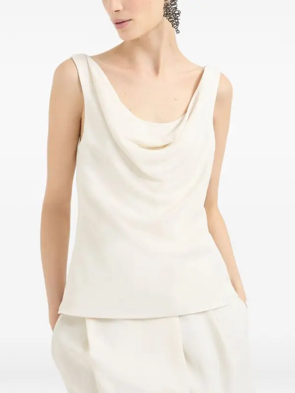Brunello Cucinelli Linen Blend Tank Top