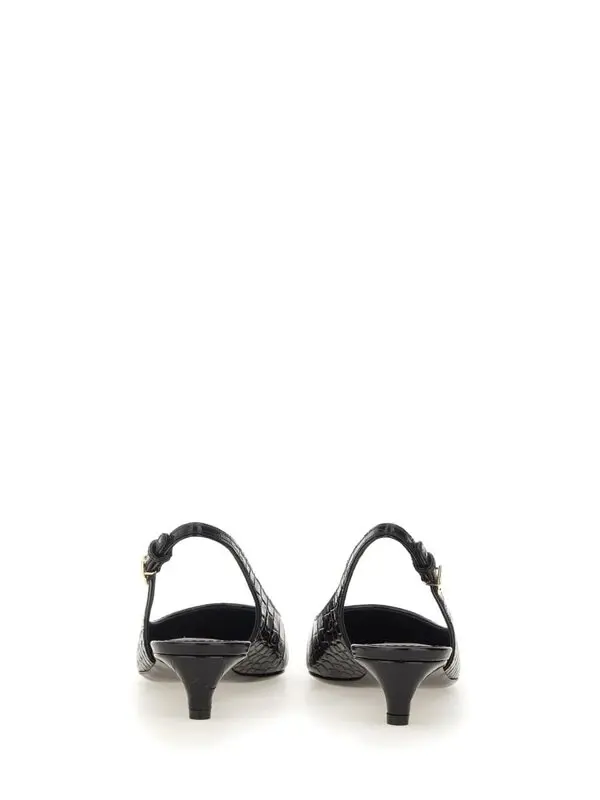 Dolce & Gabbana Logo Slingback - Black