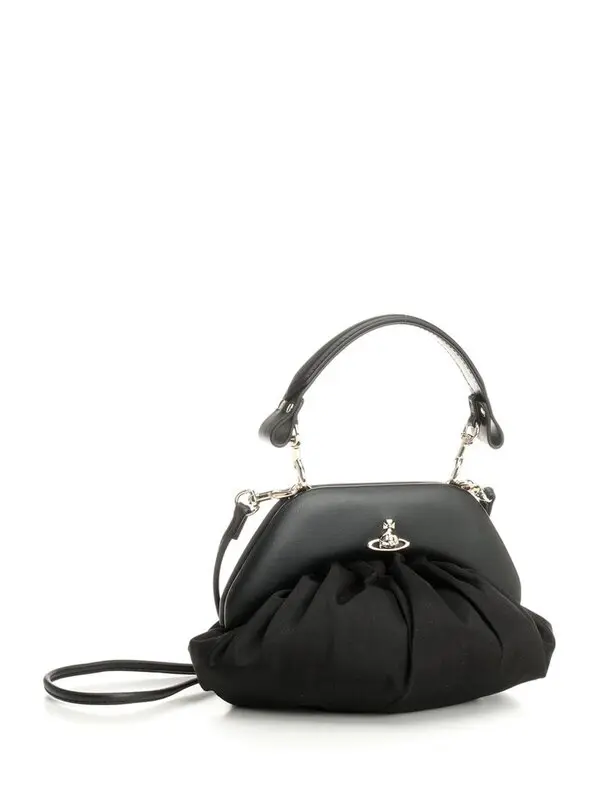 VIVIENNE WESTWOOD Leather Clutch Bag - Black