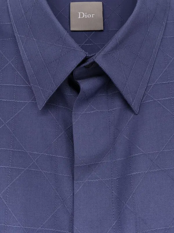 Dior Cannage Silk And Lyocell Shirt