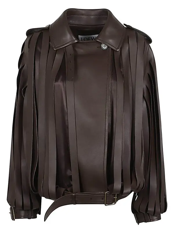 Loewe Leather Belted Jacket