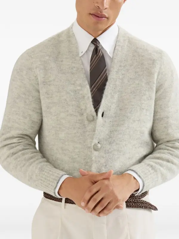 Brunello Cucinelli Wool And Cashmere Cardigan - Multicolor