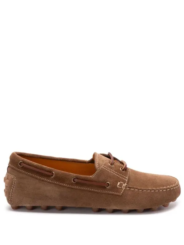 TOD'S Gommino Bubble Suede Leather Loafers